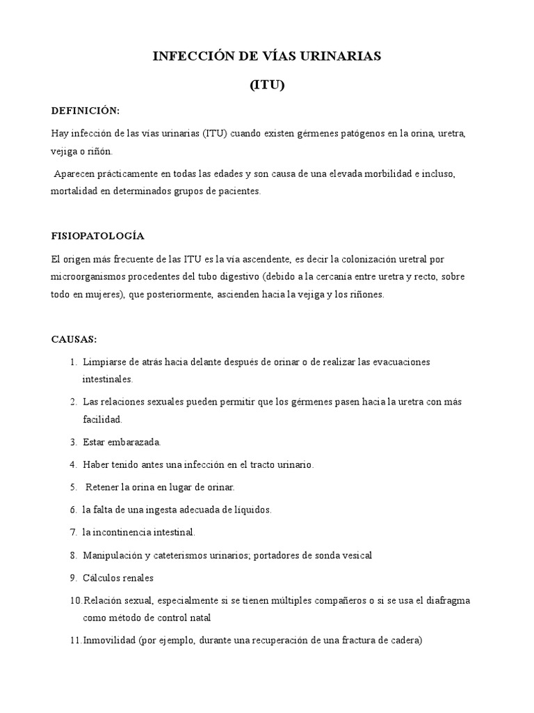 Infeccion de Vias Urinarias | PDF | Infección del tracto urinario ...