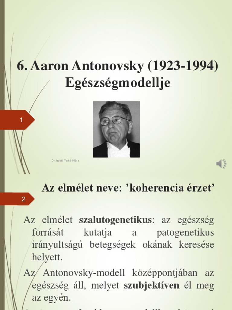 6 Aaron Antonovsky Egészségmodellje | PDF