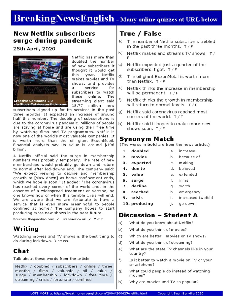 Netflix M | PDF | Netflix | Subscription Business Model