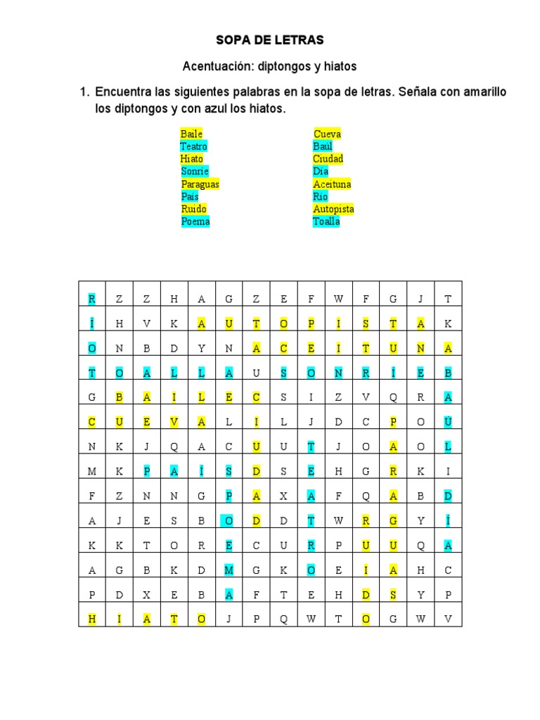 Sopa de Letras - Resuelto 2 | PDF