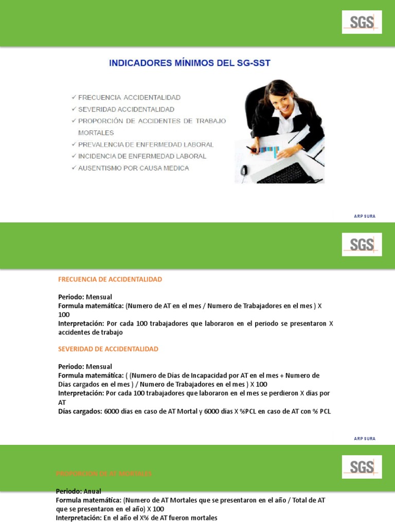 Dinamica de Indicadores SST | Descargar gratis PDF | Epidemiología | Medicina CLINICA