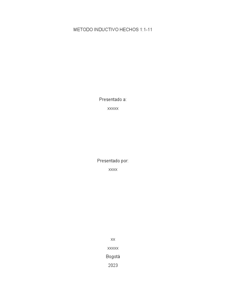 Metodo Inductivo Hechos 8 | PDF