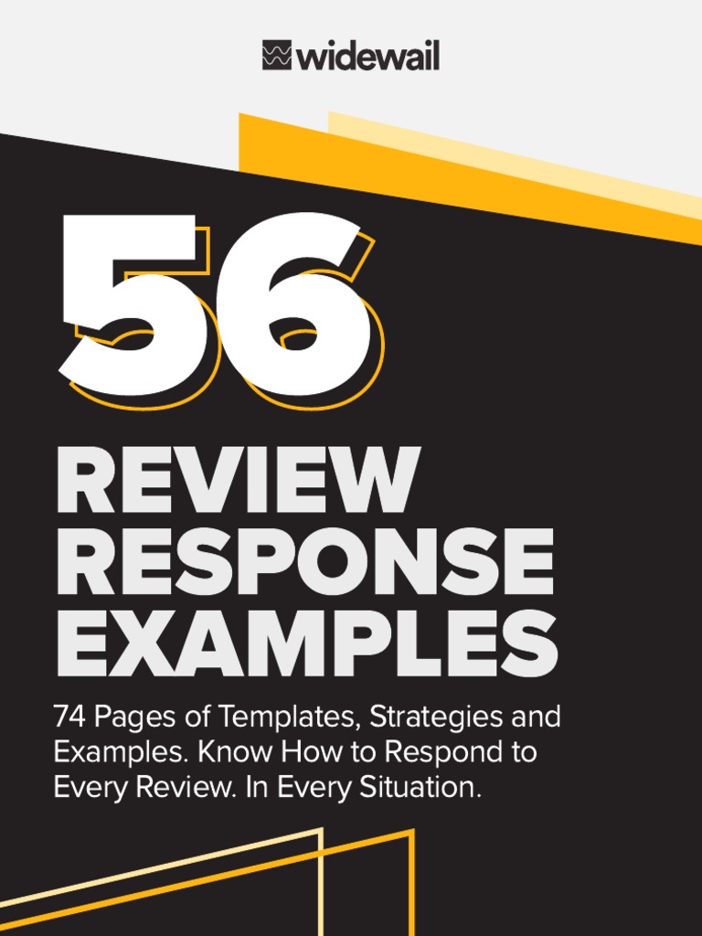 56 Review Response Examples (Widewail) | PDF | Brand | Pricing