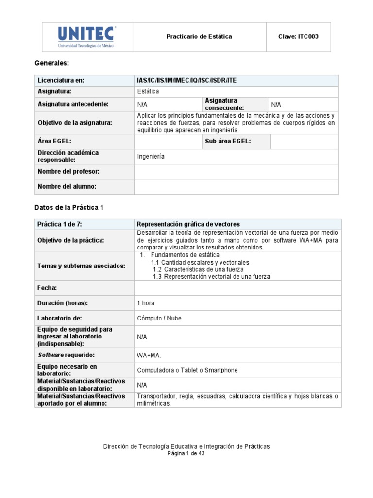 01 Estatica Practicario | PDF | Funciones trigonométricas | Vector Euclidiano