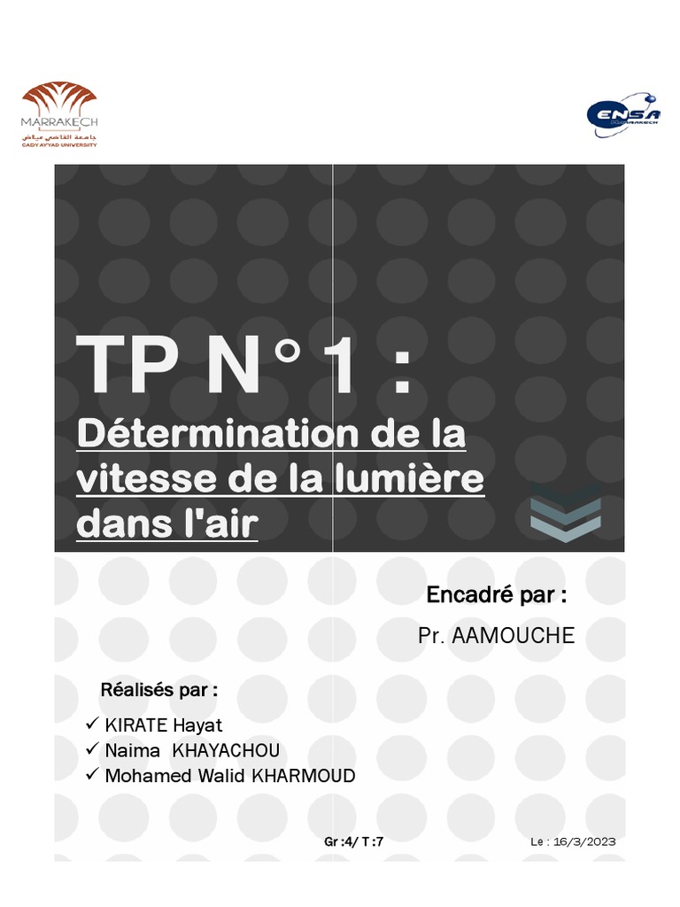 Tp1 Optique | PDF | Méthodes et références pédagogiques