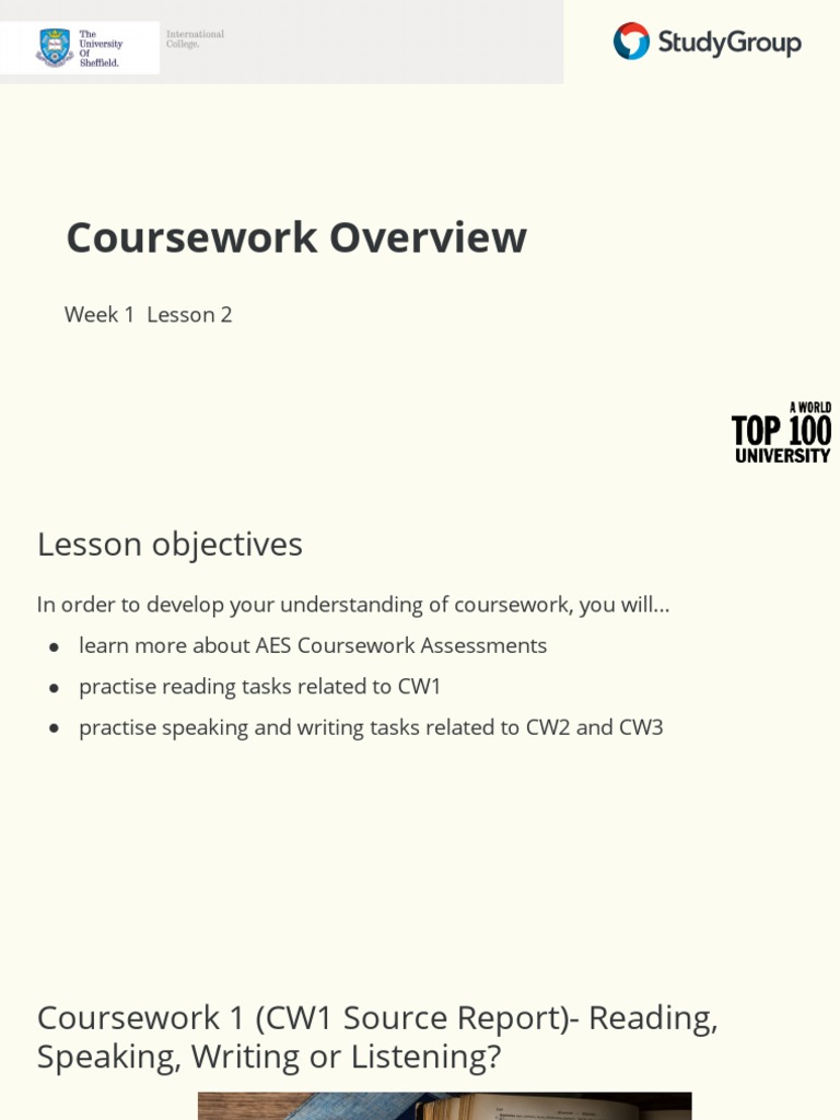 L2 - W1 - F2F - Slides - Coursework Overview | PDF | Essays | Social Media