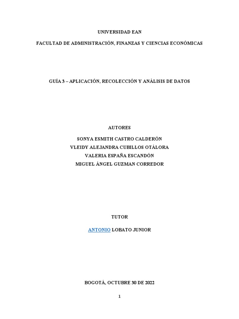 Guía 3 Seminario de Investigación | PDF | Economias