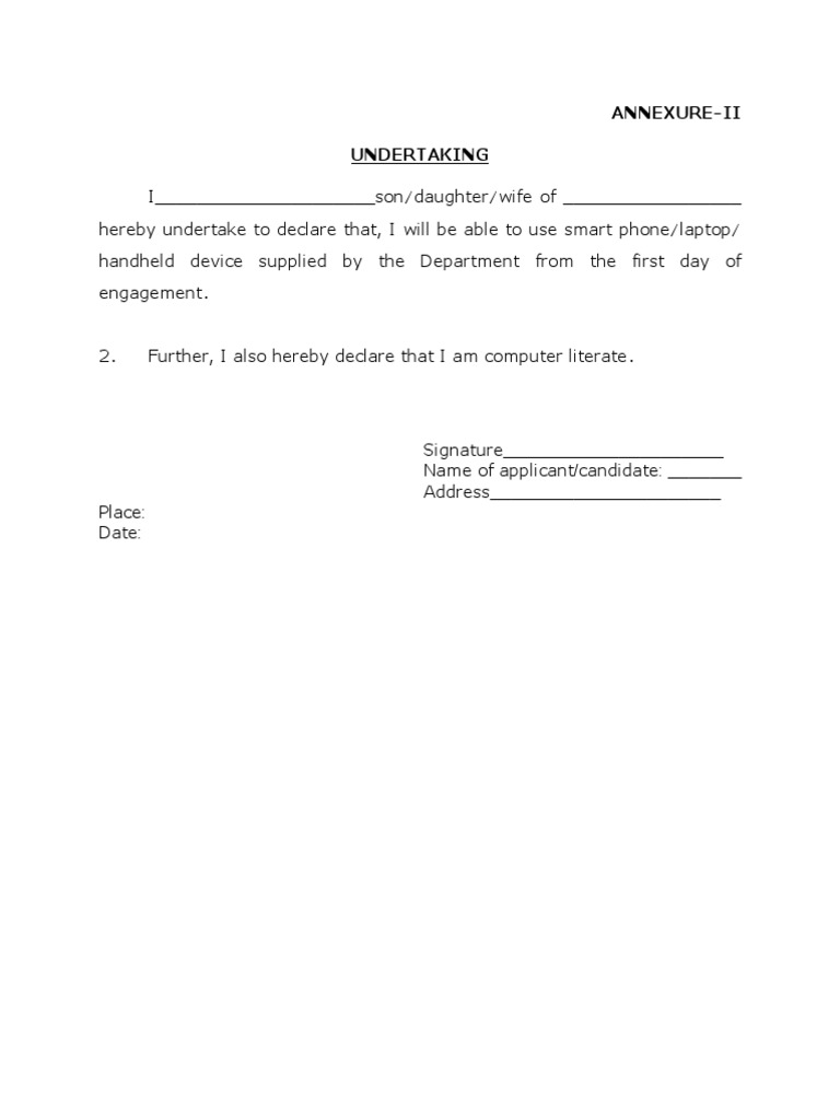 Annexure II | PDF