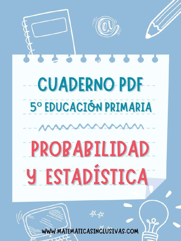 Cuaderno Probabilidad y Estadistica - 5 Curso Educacion Primaria-1 | PDF