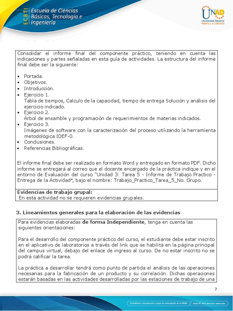 Guía de Actividades y Rúbrica de Evaluación - Unidad 3 - Tarea 5 - Componente Práctico ...