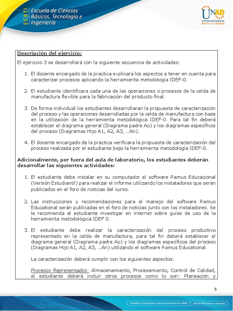 Guía de Actividades y Rúbrica de Evaluación - Unidad 3 - Tarea 5 - Componente Práctico ...