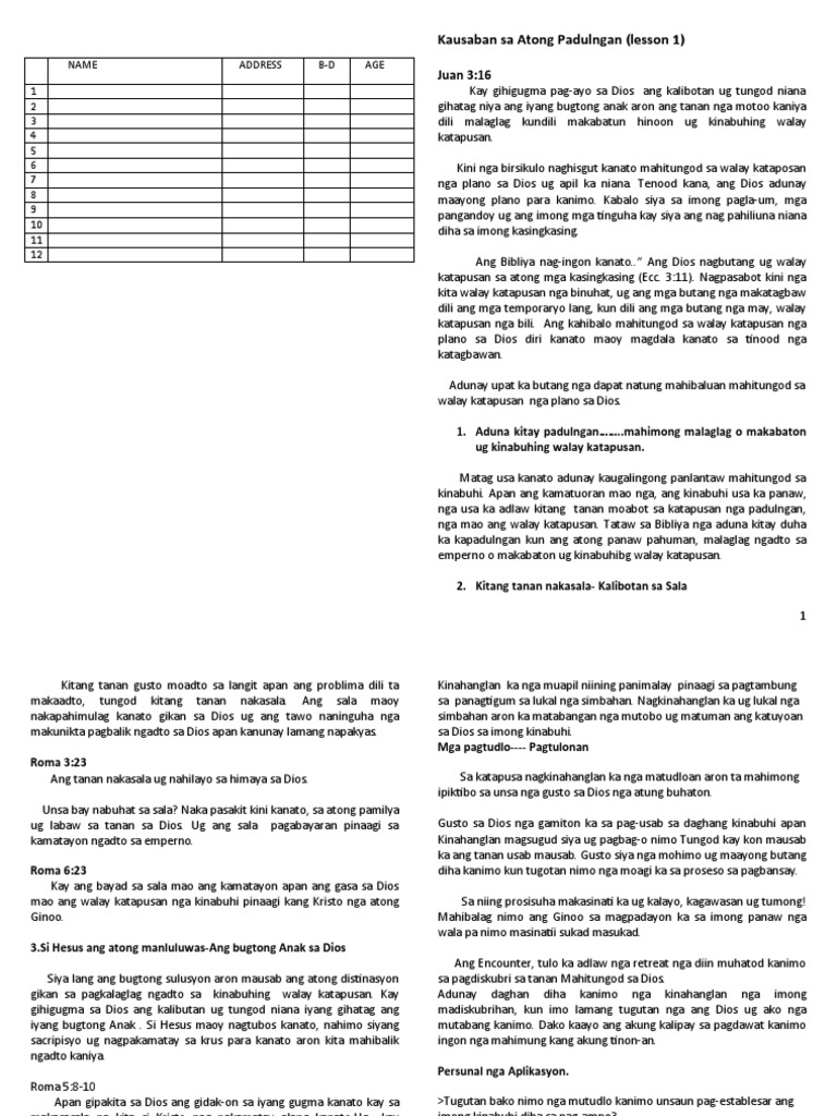 Change 12 Cebuano | PDF