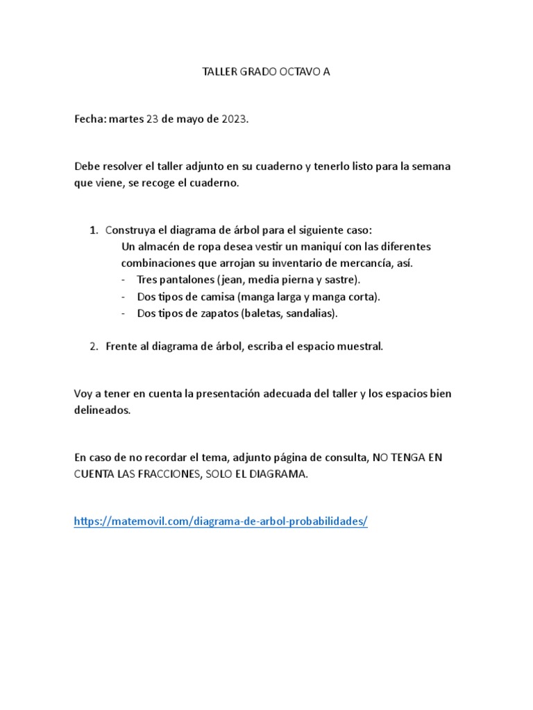 Taller Octavo B | PDF