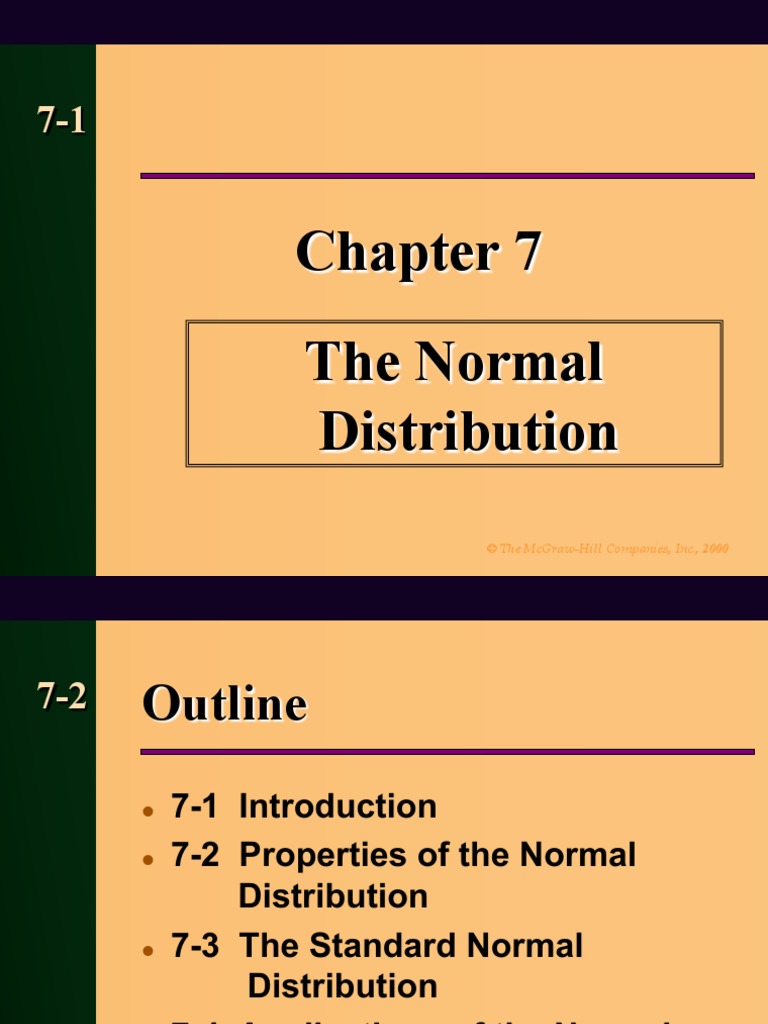 Normal Distribution | PDF | Probability Distribution | Normal Distribution