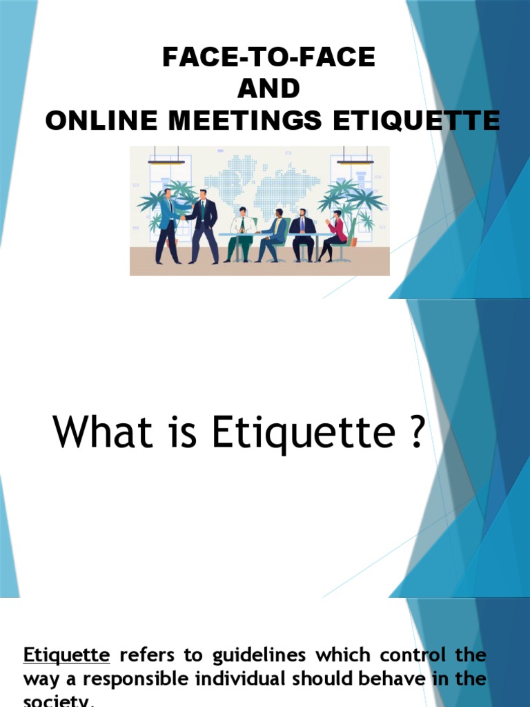 Meeting Etiquette | PDF | Memorandum | Linguistics