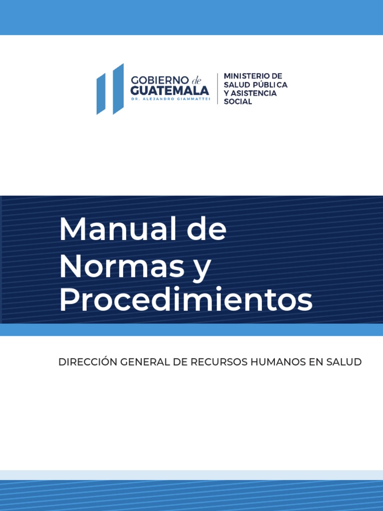 Manual Normas y Procedimientos MSPAS FINAL230522 - Compressed | PDF | Trabajo Social | Gestión ...