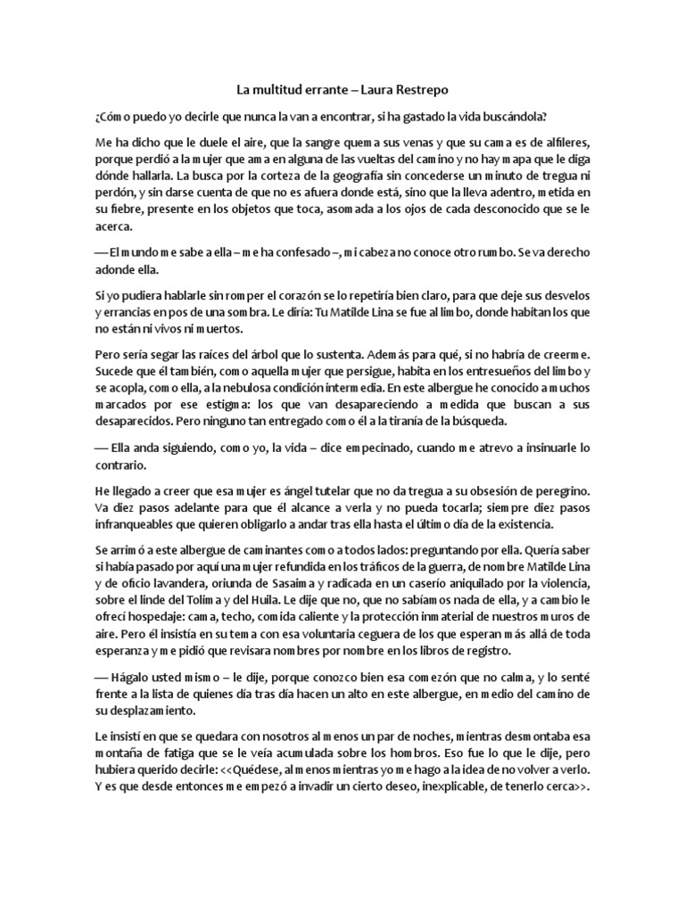 Clase 2 La Multitud Errante | PDF