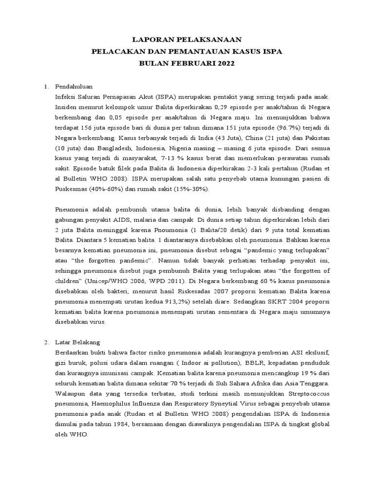 Ispa LP - BOK FEBRUARI 2022 | PDF | Kesehatan Holistik
