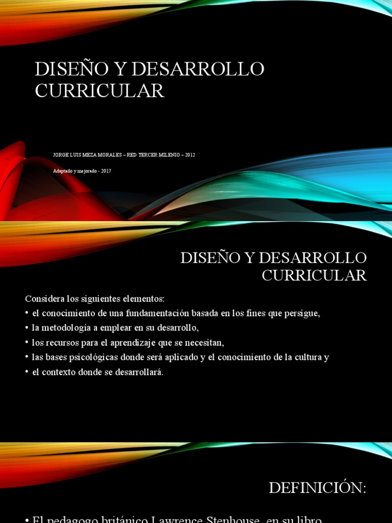 Diseño y Desarrollo Curricular | PDF | Plan de estudios | Aprendizaje