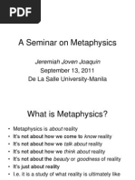 Some Metaphysical Questions | PDF | Metaphysics | Causality