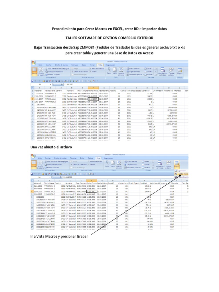 Crear Macros y Bases de Datos en Excel y Access | PDF | Bases de datos | Microsoft Excel