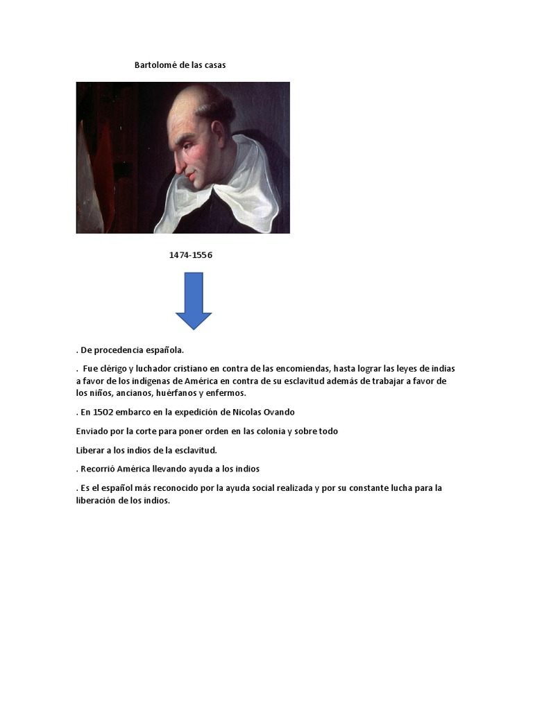 Fray Bartolomé de las Casas: Defensor Indígena | PDF | Ciencias ...