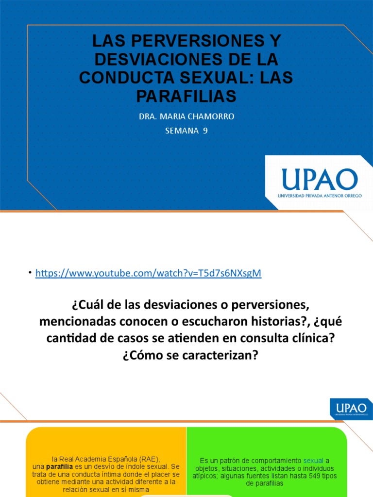 Parafilias: Tipos y Riesgos Asociados | PDF | La sexualidad humana ...