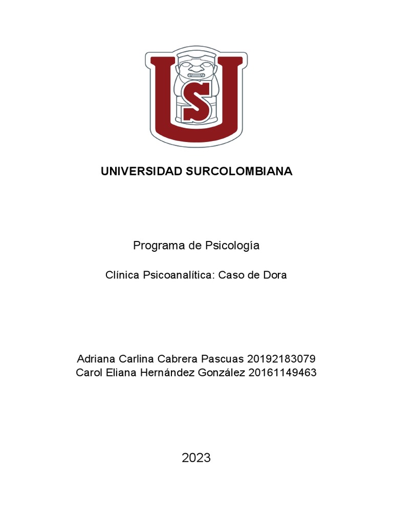 Caso de Dora | PDF | Neurosis | Sigmund Freud