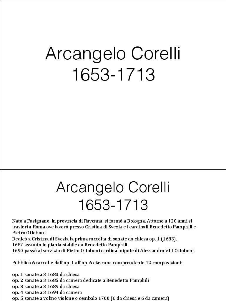 Corelli | PDF
