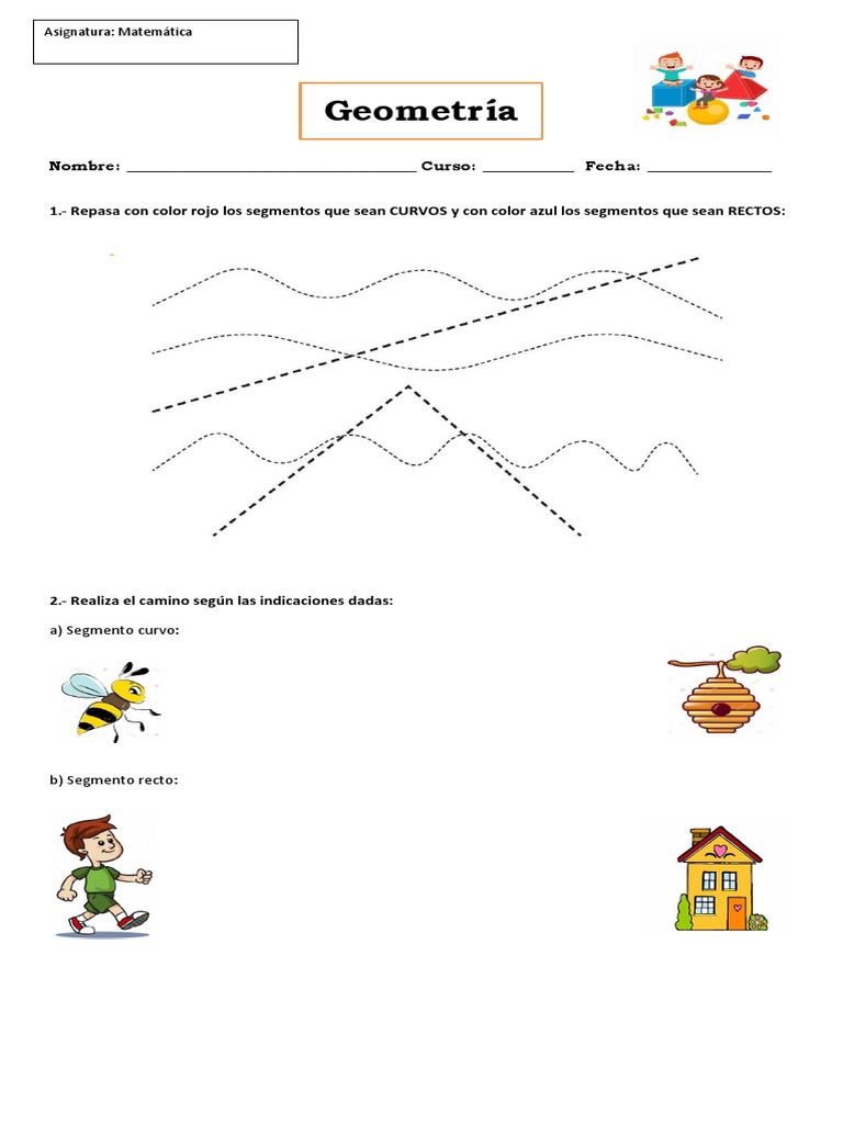Guía Geometria 1° Basico | PDF