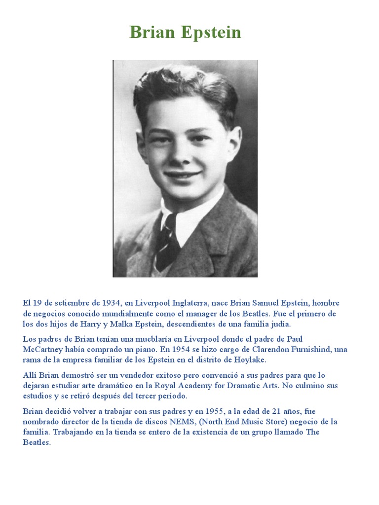 Brian Epstein | PDF