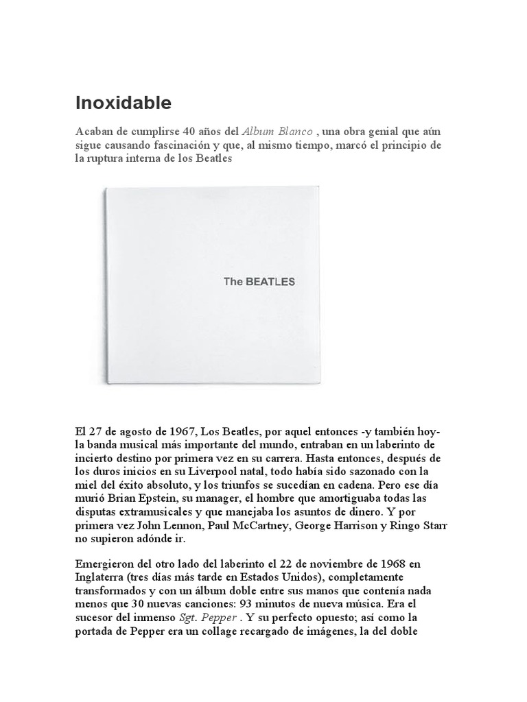 Beatles Album Blanco | PDF | Los Beatles | George Harrison