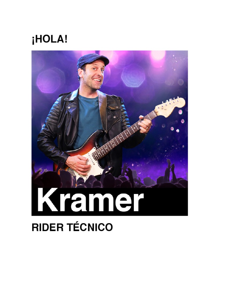 Rider Técnico Kramer en Concierto 2 | PDF