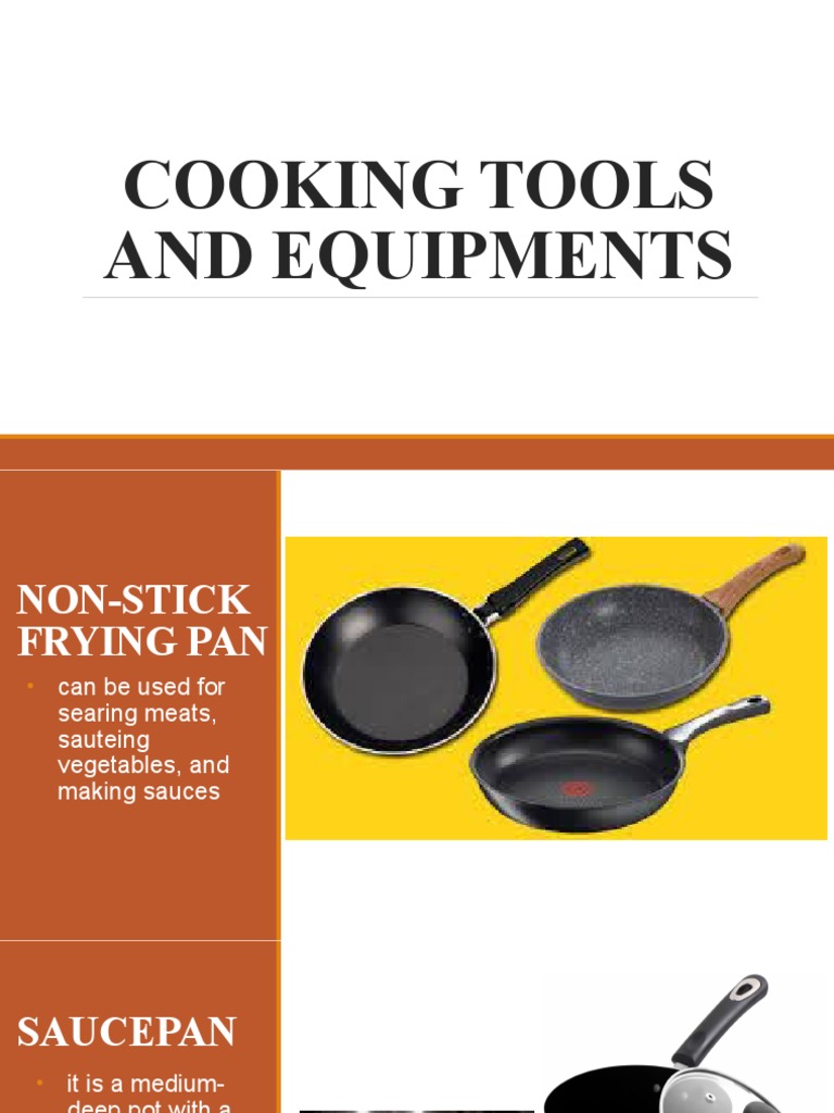 Essential Cooking Tools and Equipment | PDF | Cookware And Bakeware ...