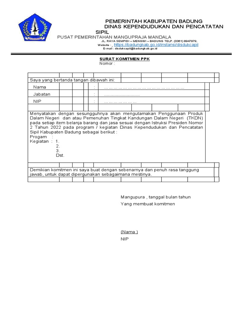 Surat Pernyataan TKDN | PDF | Karier & Perkembangan | Bisnis