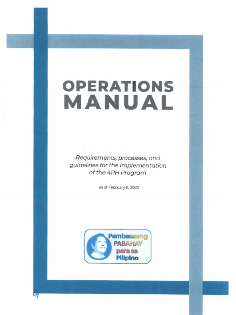 4PH Operations Manual | PDF