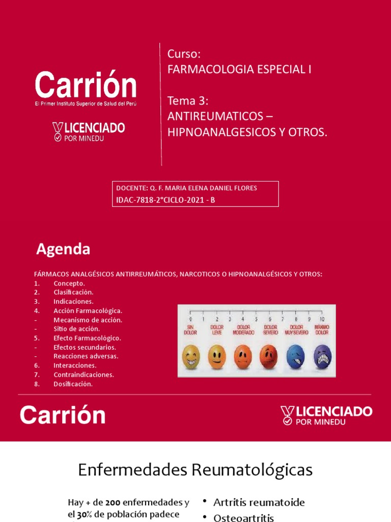3sem-Hipnanalg Antireumaticos | PDF | Gota | Opioide