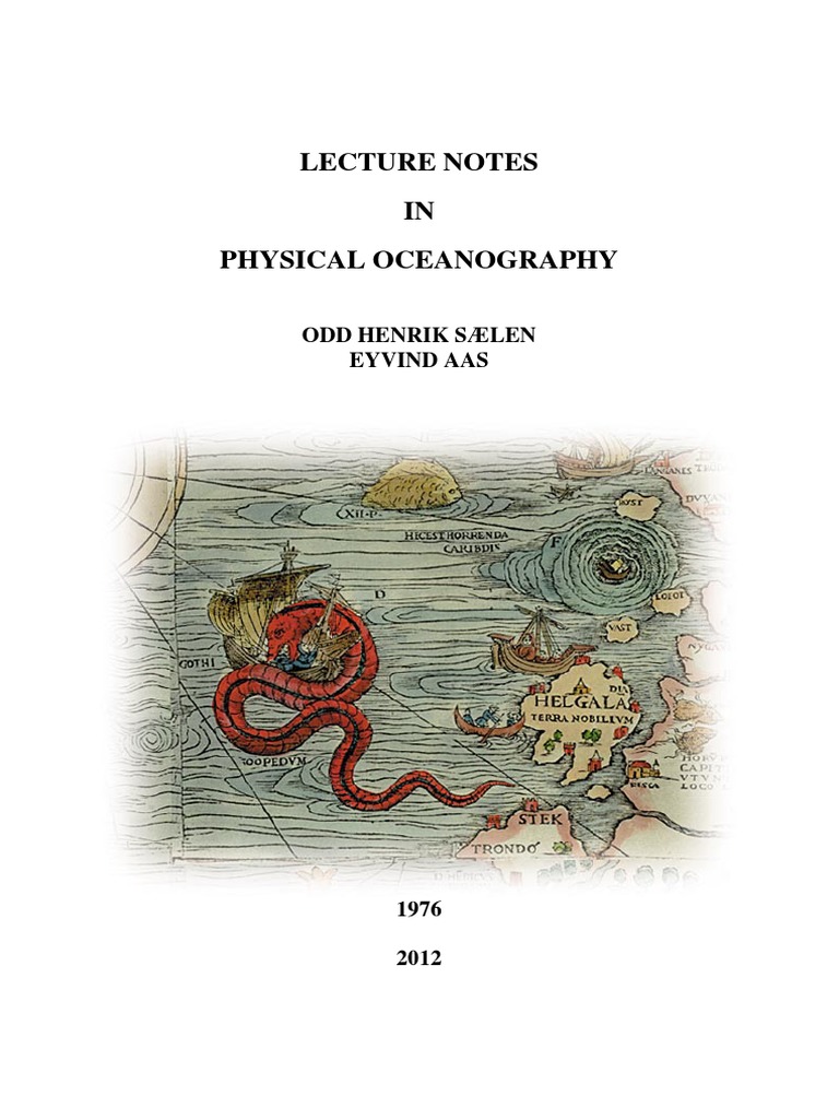 Physical Oceanography Lecture Notes | PDF | Salinity | Oceans