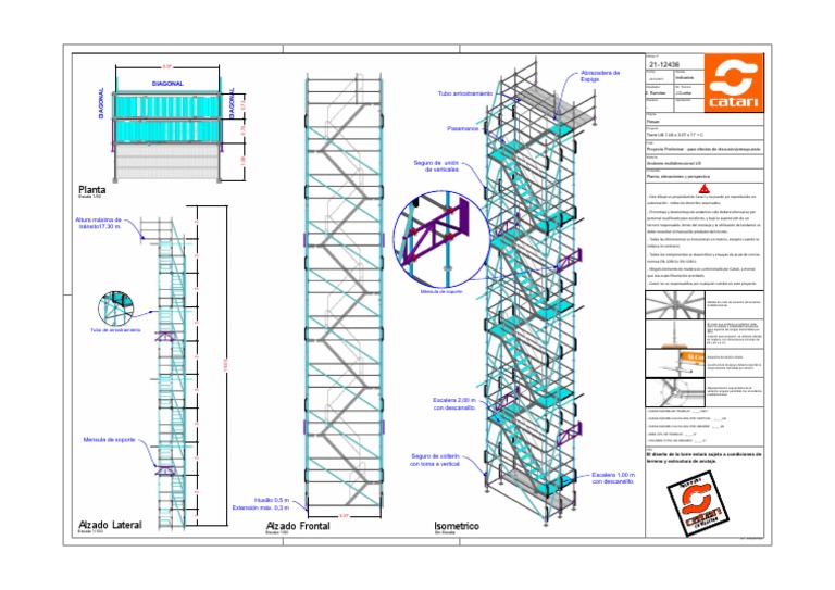 Andamio escala Catari | PDF | Andamio | Bienes manufacturados