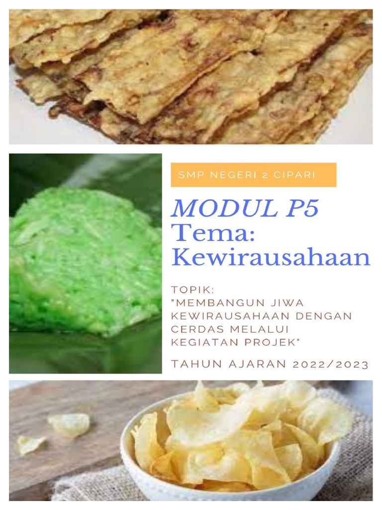 Cover Modul p5 Kewirausahaan | PDF