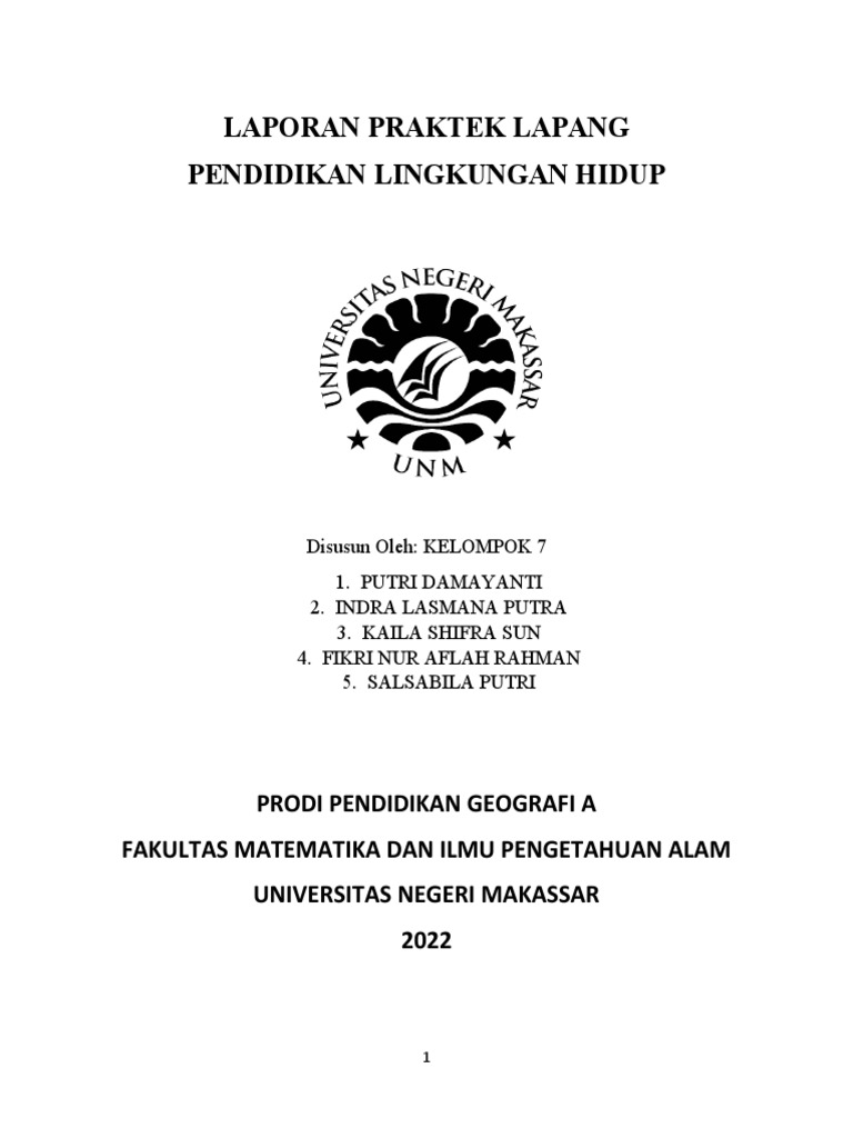 Laporan Prkatek Lapang Kelompok 7 PLH | PDF | Perjalanan