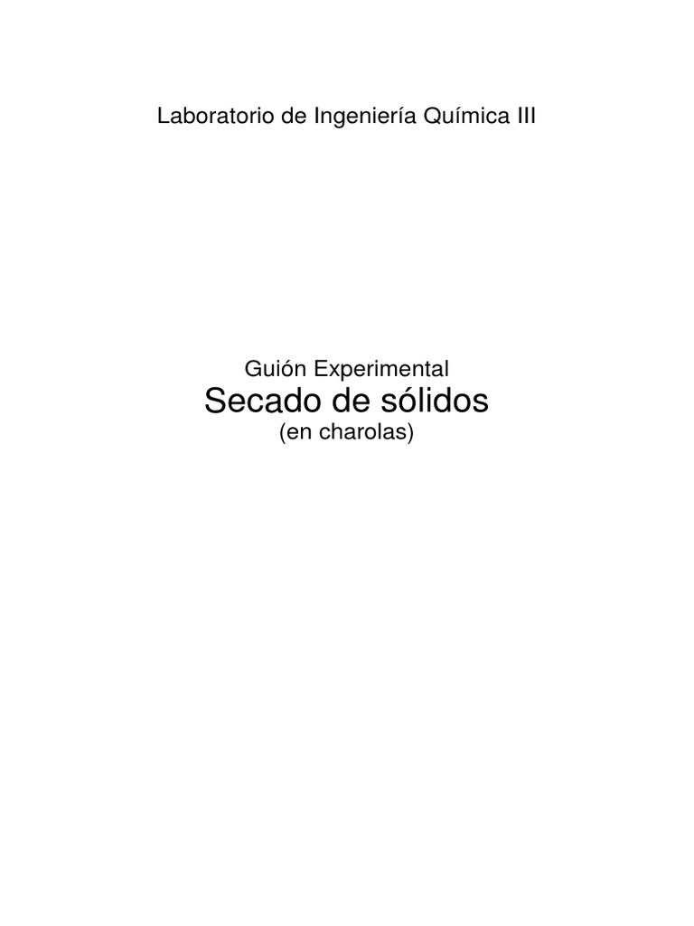 Secado de Solidos | PDF | Vapor | Calor