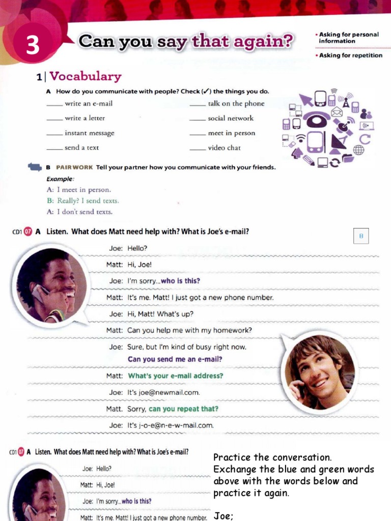 Speak Now 1 Unit 3 Power Point | PDF