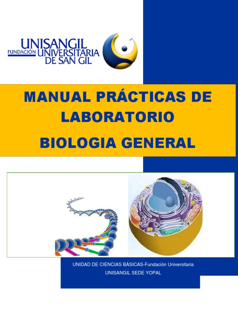MANUAL PRACTICAS DE LABORATORIO - Biologia - Unisangil - 2018 | PDF | Plantas | Biología Celular)