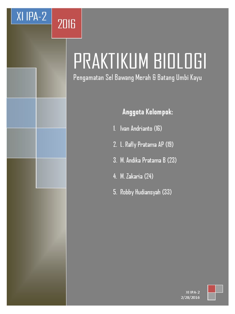 Praktikum Biologi Pengamatan Sel Bawang | PDF