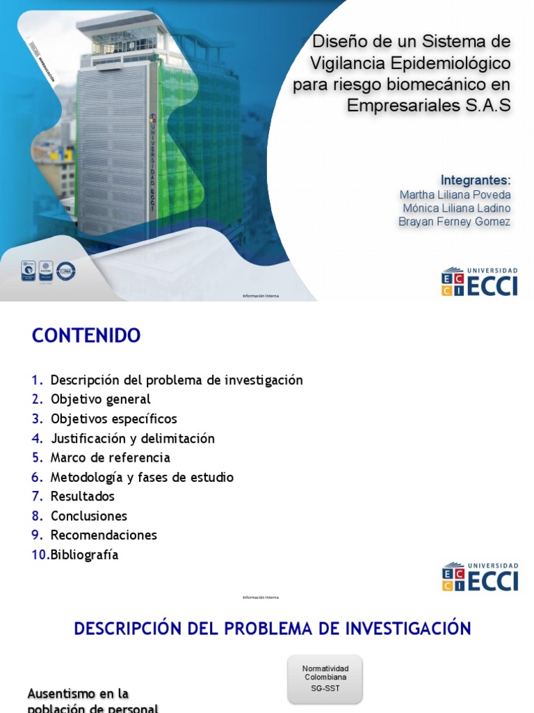 Presentación SUSTENTACIÓN Final de Proyecto ECCI | PDF | Seguridad y salud ocupacional ...