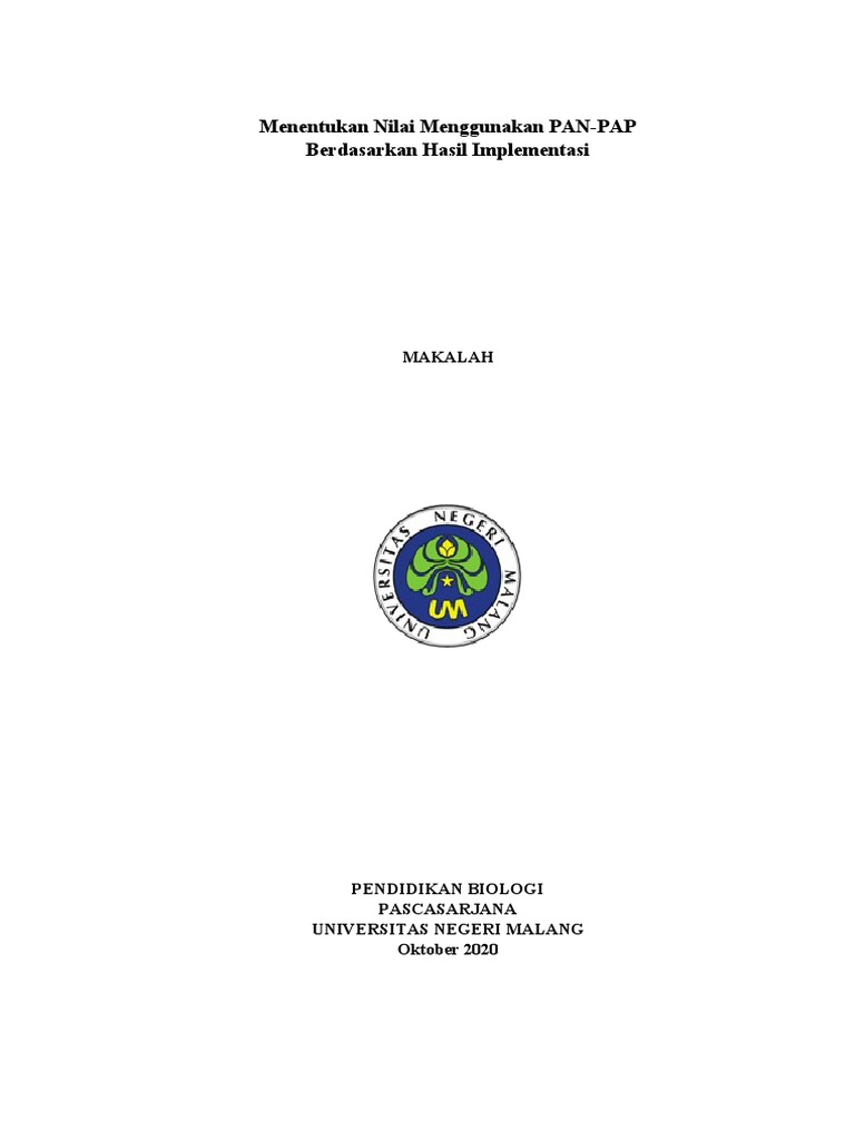 Contoh Penilaian PAN dan PAP | PDF | Bisnis