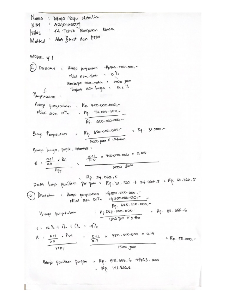 Alat Berat Dan PTM Modul 7 | PDF