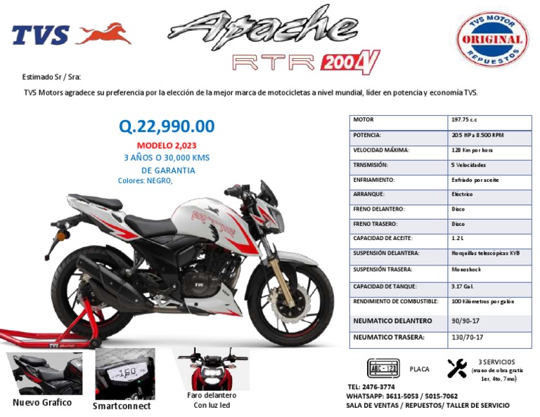 Apache 200 | PDF | Vehículo de motor | Transporte privado