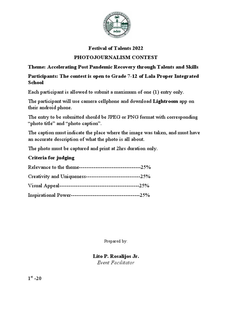 Photojourn Mechanics | PDF